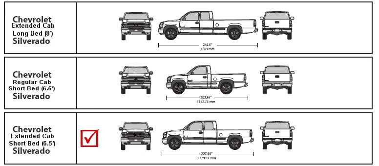 2001 Chevy Silverado Bed Dimensions